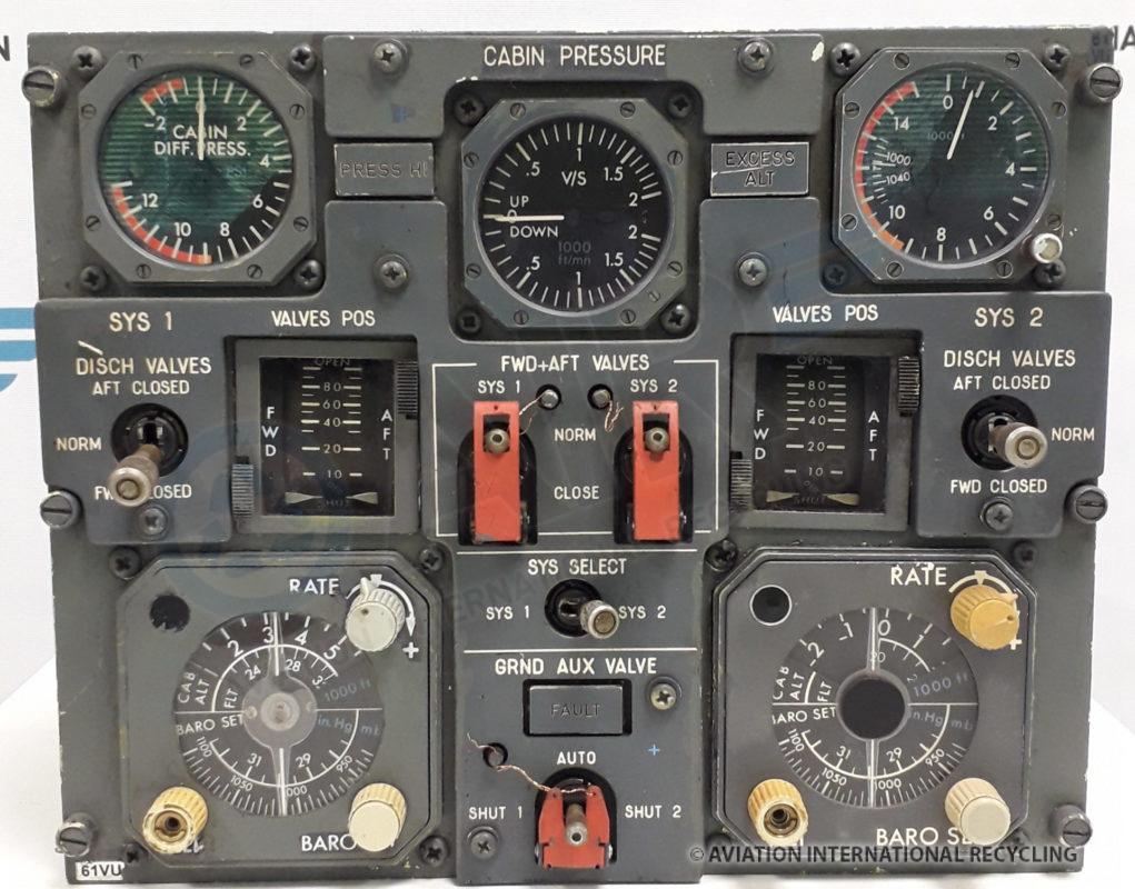 CABIN PRESSURE CONTROL PANEL - Aviation International Recycling