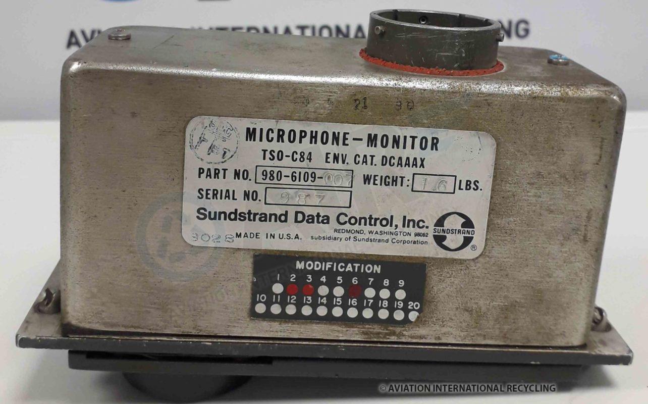 CVR MICROPHONE MONITOR - Aviation International Recycling